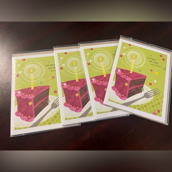 viabella | Party Supplies | 4 Birthday Cards With Envelopes Viabella ...